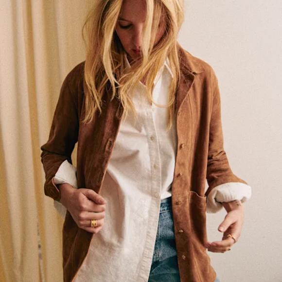 Sezane | Jackets & Coats | Sezane Will Jacket In Brown | Poshmark